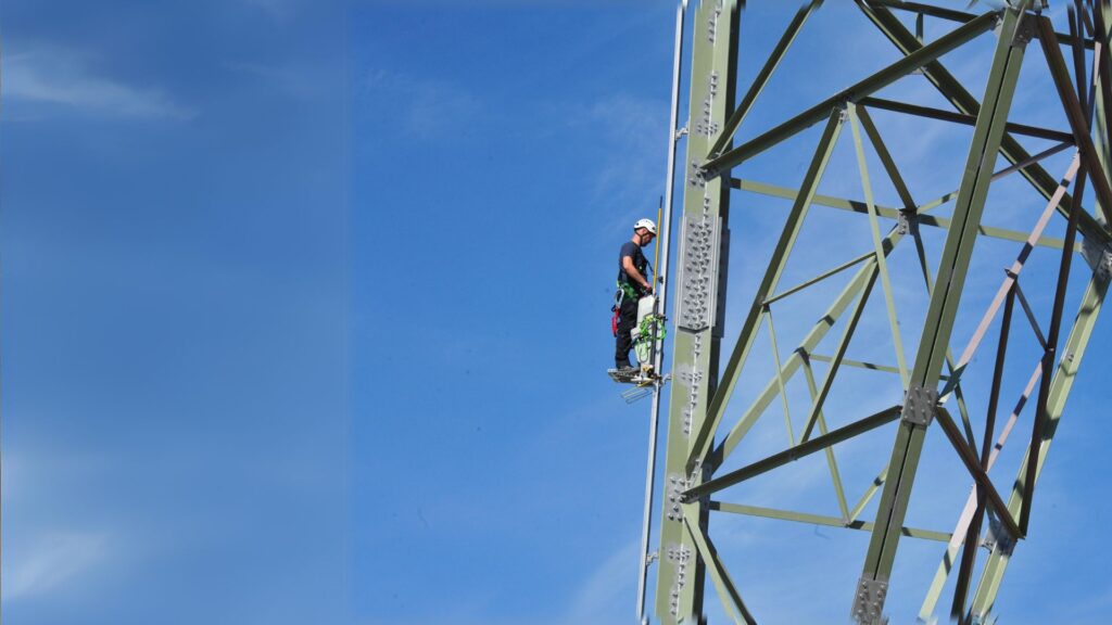 Fall protection for towers, antennas and radio masts